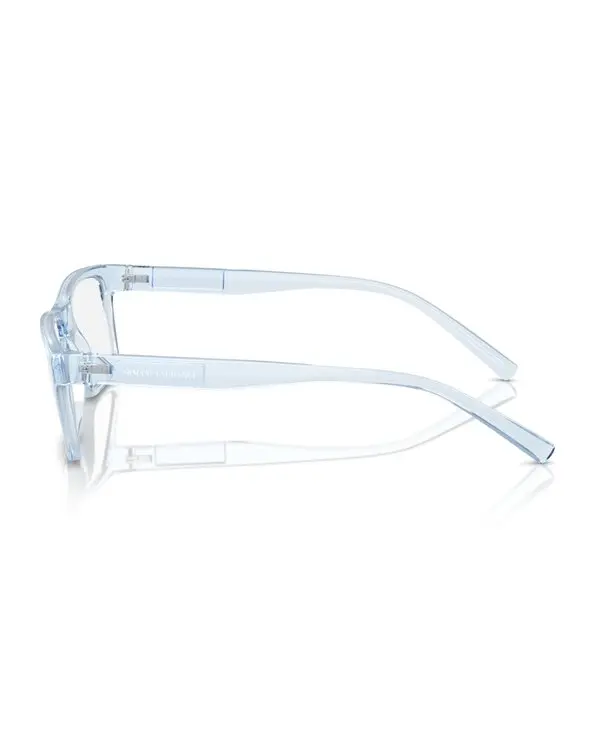 Armani Exchange Eyeglasses - Shiny Transparent Blue