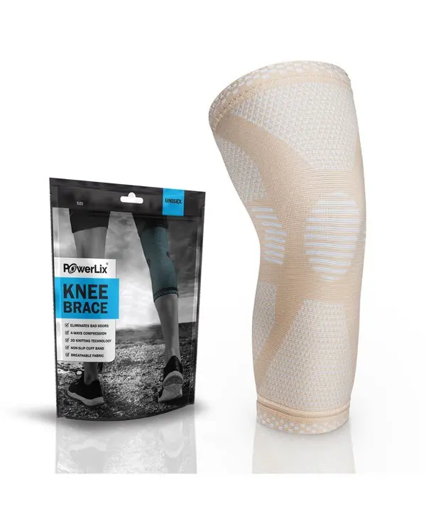 POWERLIX Compression Knee Sleeve - Beige