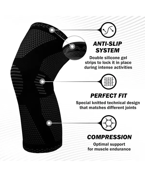 POWERLIX Compression Knee Sleeve - Black