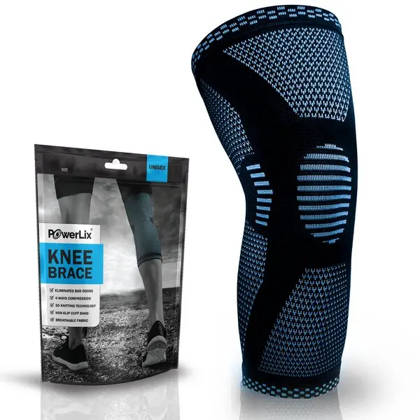 POWERLIX Compression Knee Sleeve - Light Blue