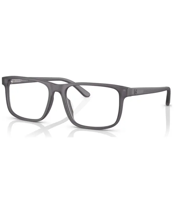 Ralph Lauren Rectangle Eyeglasses - Matte Transparent Gray
