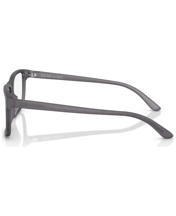 Ralph Lauren Rectangle Eyeglasses - Matte Transparent Gray