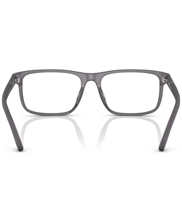 Ralph Lauren Rectangle Eyeglasses - Matte Transparent Gray