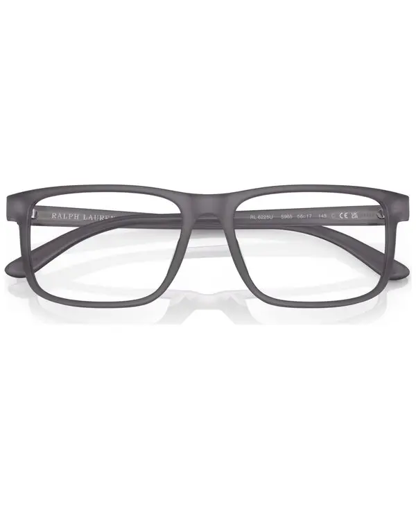 Ralph Lauren Rectangle Eyeglasses - Matte Transparent Gray