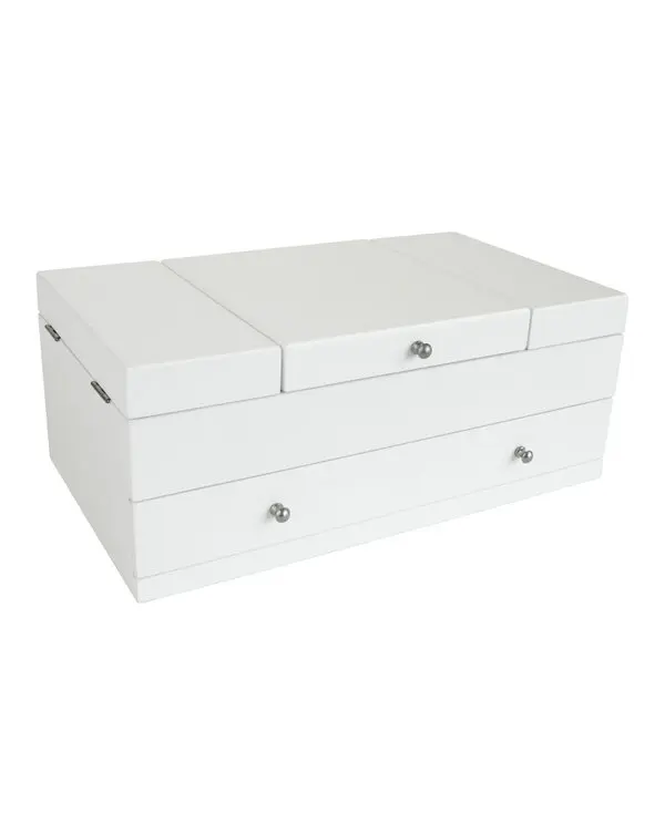 MELE & CO Triple Lid Wooden Jewelry Box - Pink