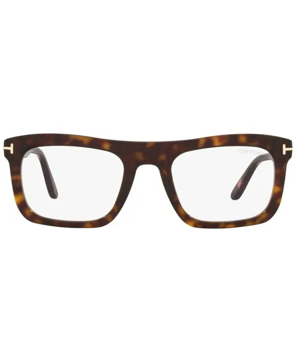 TOM FORD Rectangle Acetate Eyeglasses - Tortoise