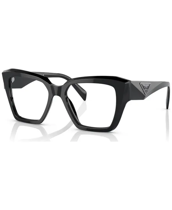 Prada Square Frame Eyeglasses - Black