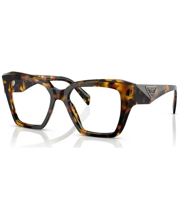 Prada Square Frame Eyeglasses - Honey Tortoise