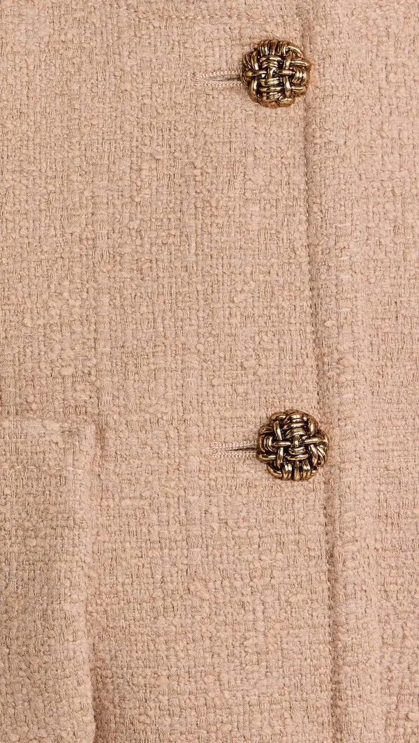 Ba&sh Meredith Tweed Jacket - Camel
