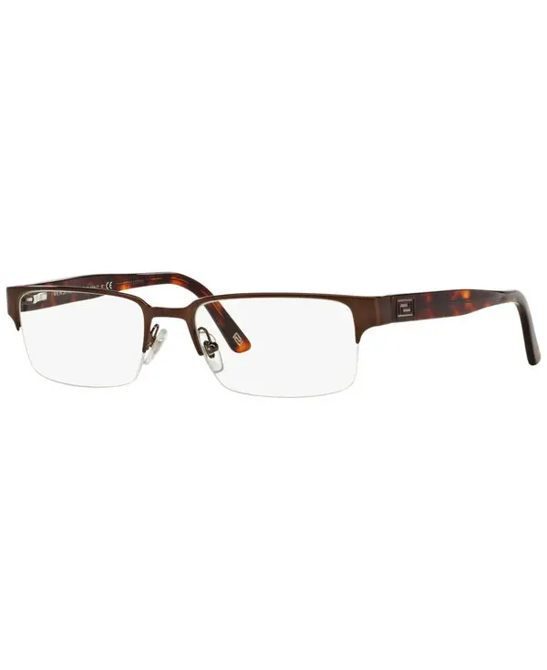 Versace Ve1184 Rectangle Eyeglasses - Brown