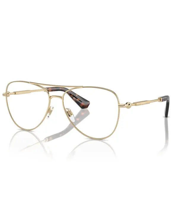 Burberry Aviator Eyeglasses - Light Gold