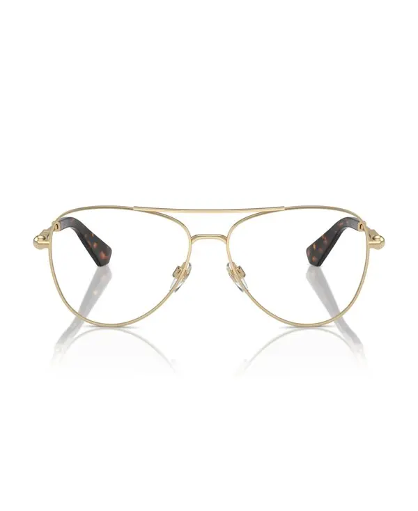 Burberry Aviator Eyeglasses - Light Gold
