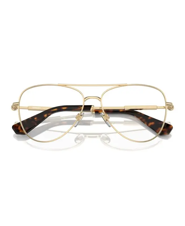 Burberry Aviator Eyeglasses - Light Gold