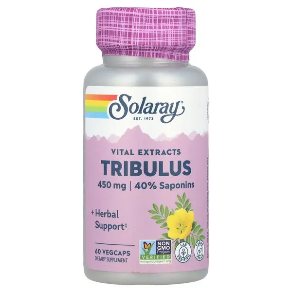 SOLARAY Vital Extracts Tribulus 60 Vegcaps - Assorted Pre-pack (see Table 9