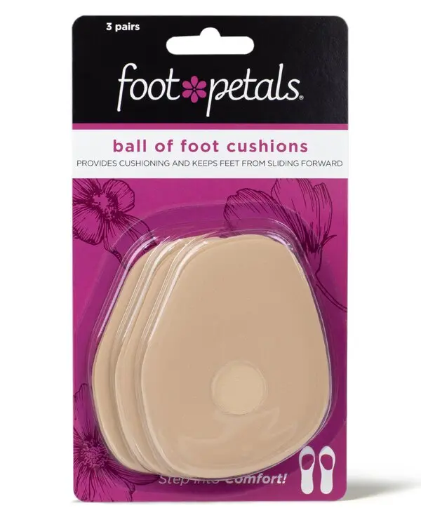 FOOT PETALS Ball Of Foot Cushions 3-pack - Khaki