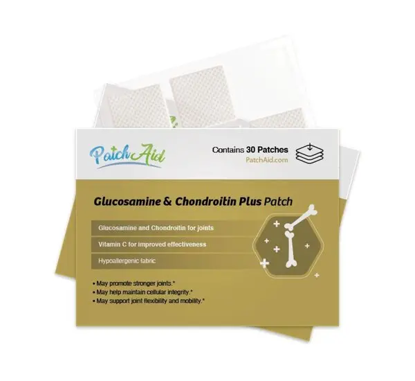 PATCHAID Glucosamine And Chondroitin Topical Plus Vitamin Patch - White