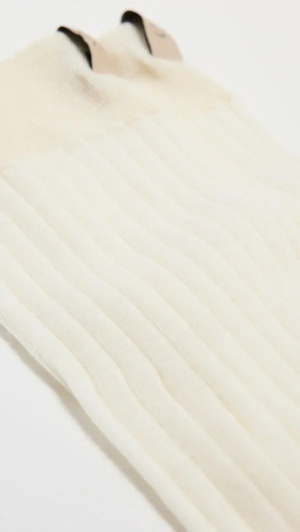 Comme Si Knee High Socks - Cream