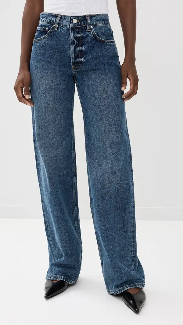 ANINE BING Hugh Jeans - Washed Blue