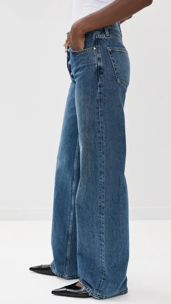 ANINE BING Hugh Jeans - Washed Blue