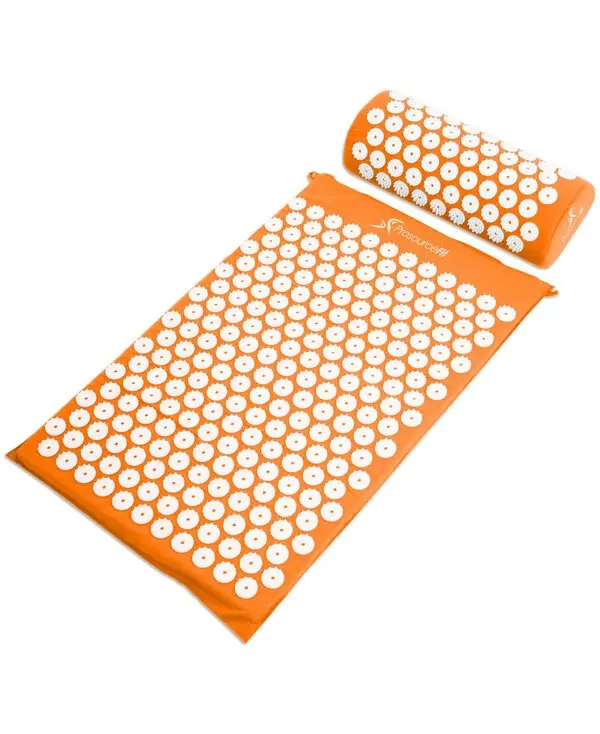 PROSOURCEFIT Acupressure Mat And Pillow Set - Orange