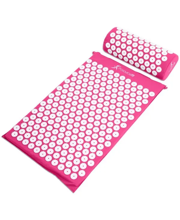 PROSOURCEFIT Acupressure Mat And Pillow Set - Pink