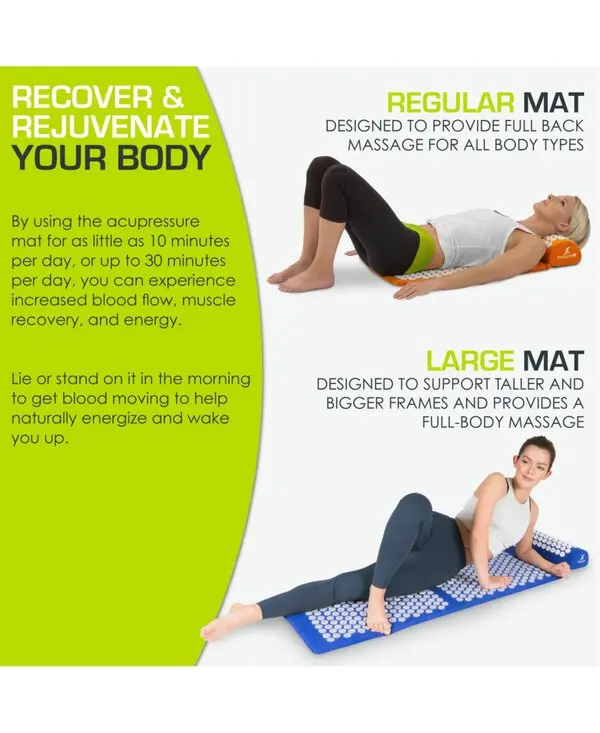 PROSOURCEFIT Acupressure Mat And Pillow Set - Pink