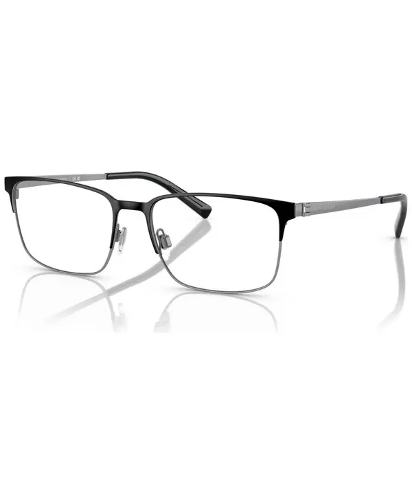 Ralph Lauren Rectangle Eyeglasses - Semi Matte Black,gunmetal
