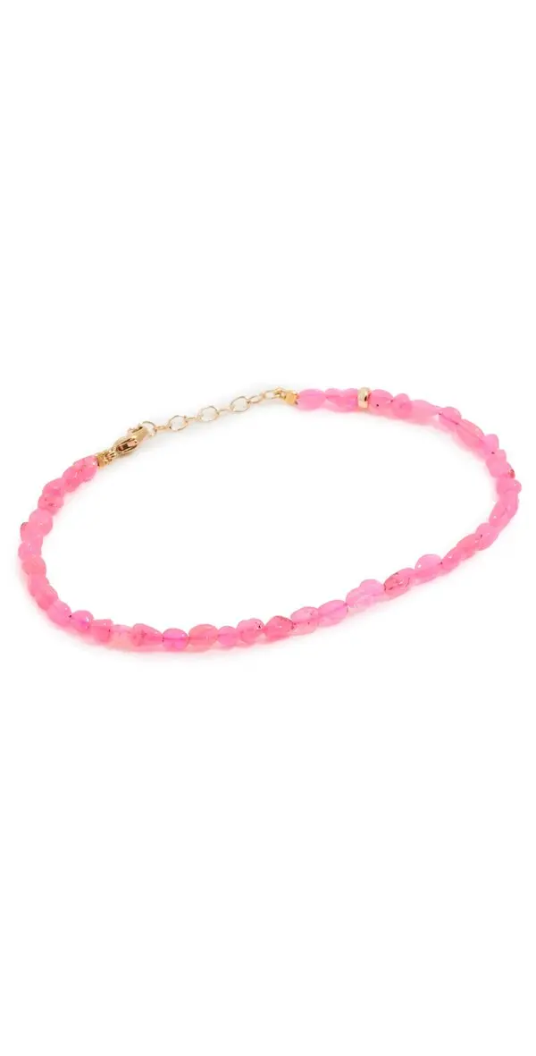 Jia Jia 14k Gold Pebble Opal Bracelet - Pink