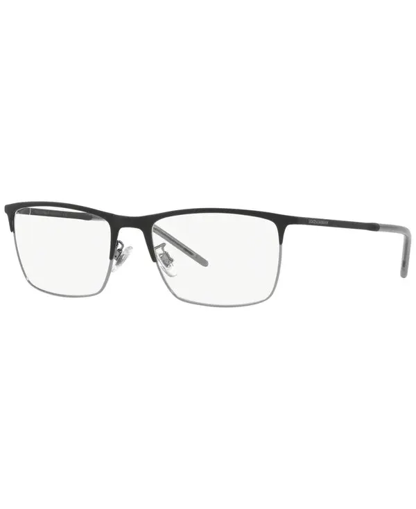 Dolce & Gabbana Dg1309 Rectangle Half Rim Eyeglasses - Black