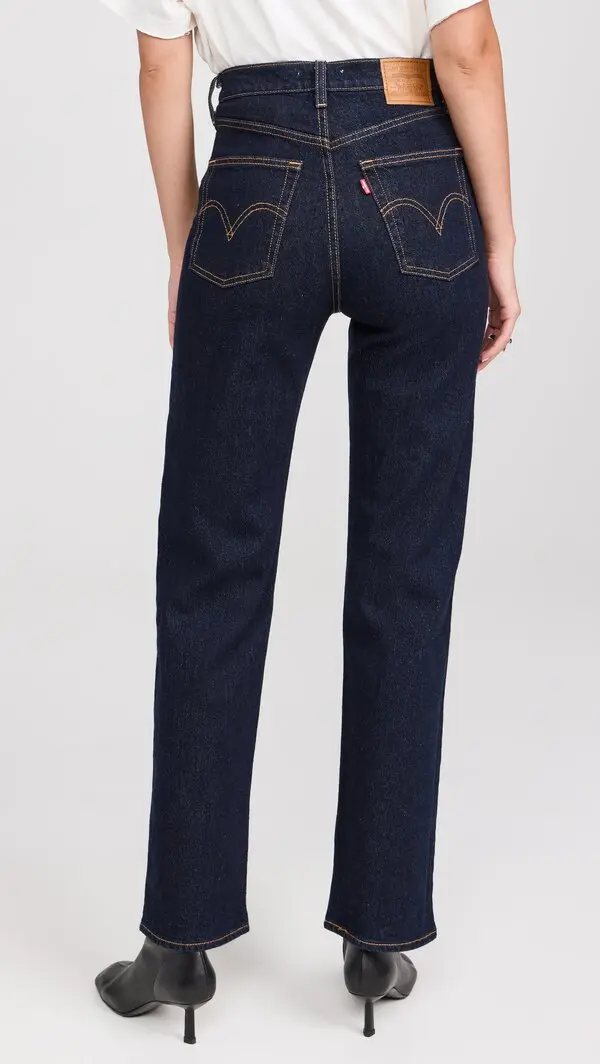 LEVI'S Ribcage Full Length Jeans - Small Course