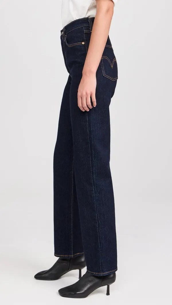LEVI'S Ribcage Full Length Jeans - Small Course
