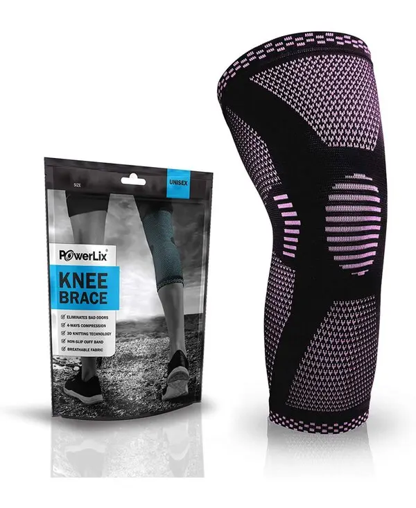 POWERLIX Compression Knee Sleeve - Pastel Pink
