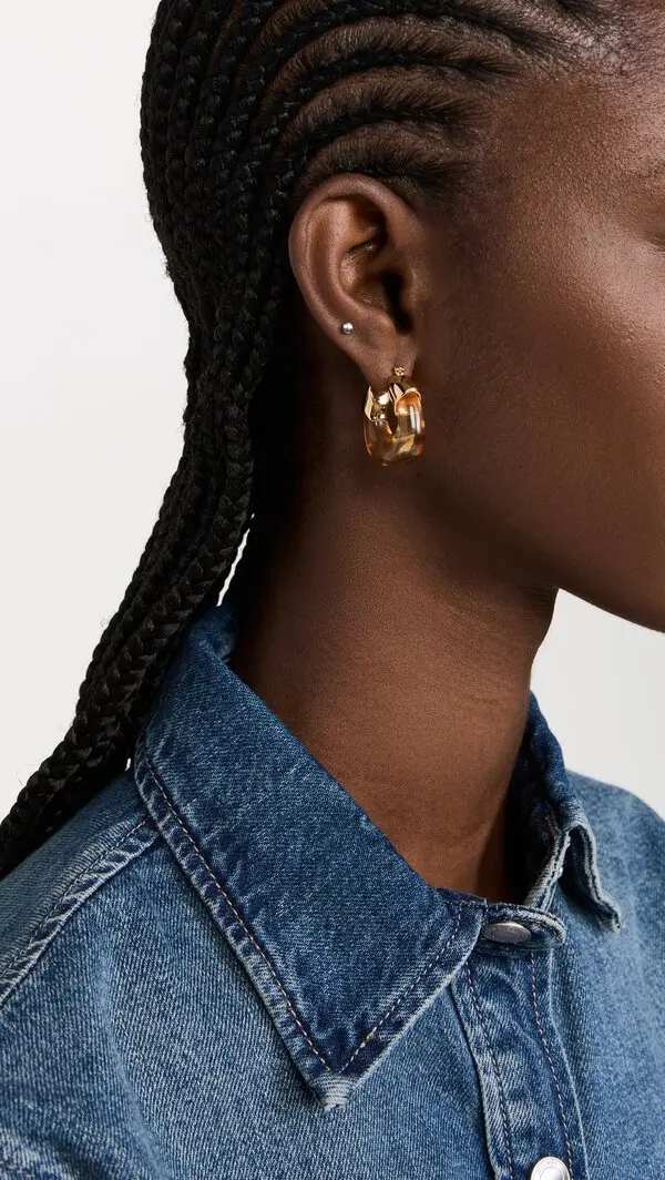 LIZZIE FORTUNATO Mini Hoop Earrings