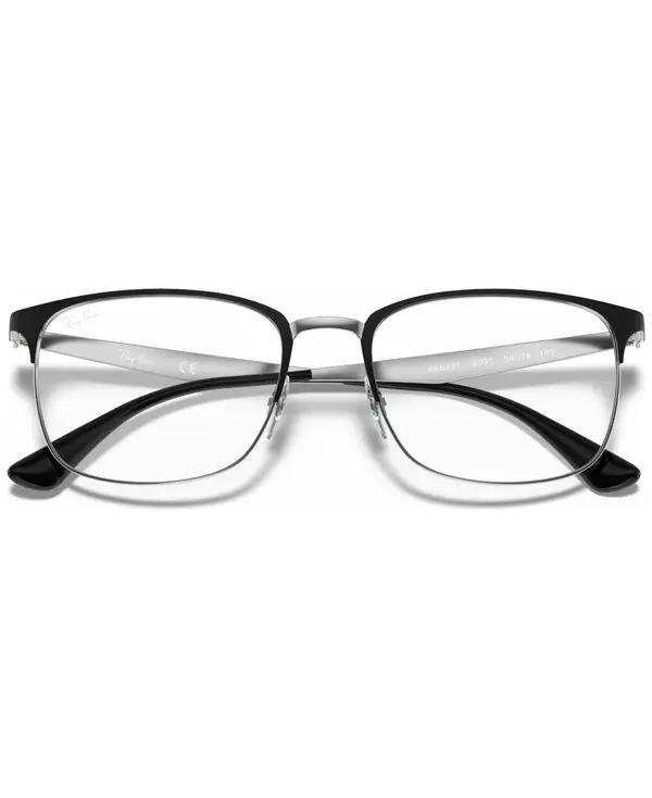 Ray-ban Rx6421 Rectangle Eyeglasses - Black Silv