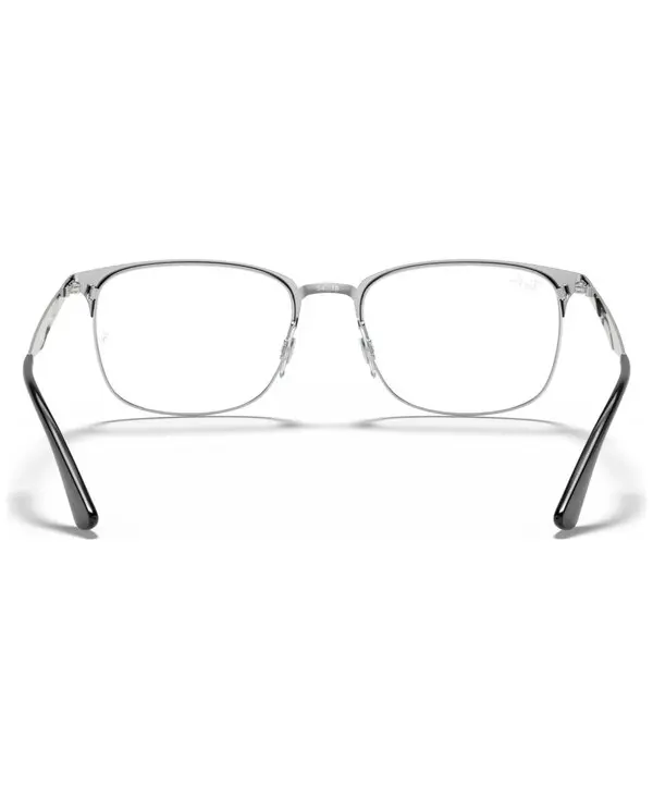 Ray-ban Rx6421 Rectangle Eyeglasses - Black Silv