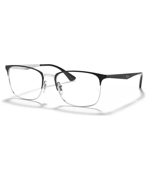 Ray-ban Rx6421 Rectangle Eyeglasses - Gray Silver
