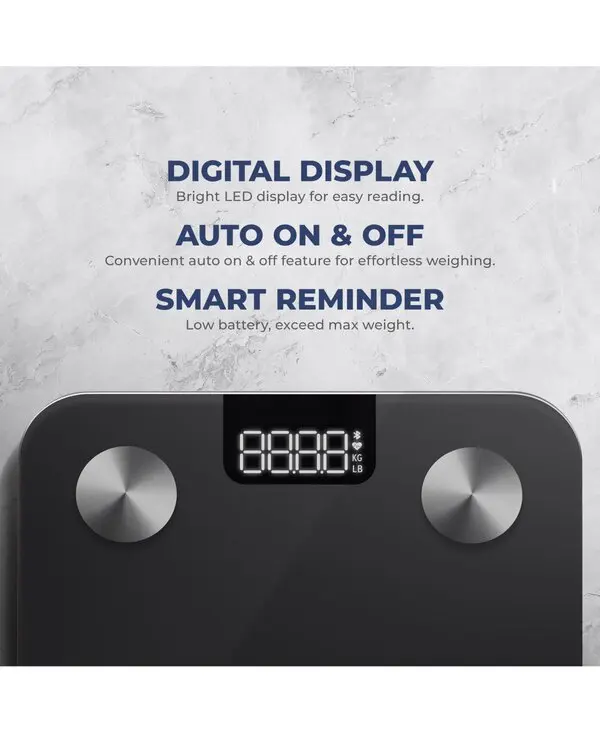 SUNNY HEALTH AND FITNESS Smart Digital Body Composition Scale With 20 Metrics