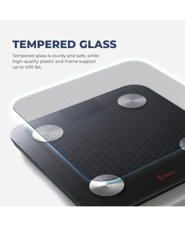 SUNNY HEALTH AND FITNESS Smart Digital Body Composition Scale With 20 Metrics