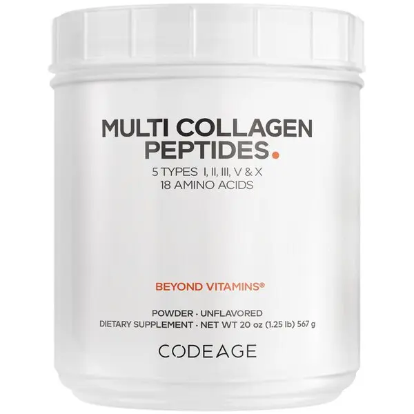 CODEAGE Multi Collagen Protein Powder Peptides - White