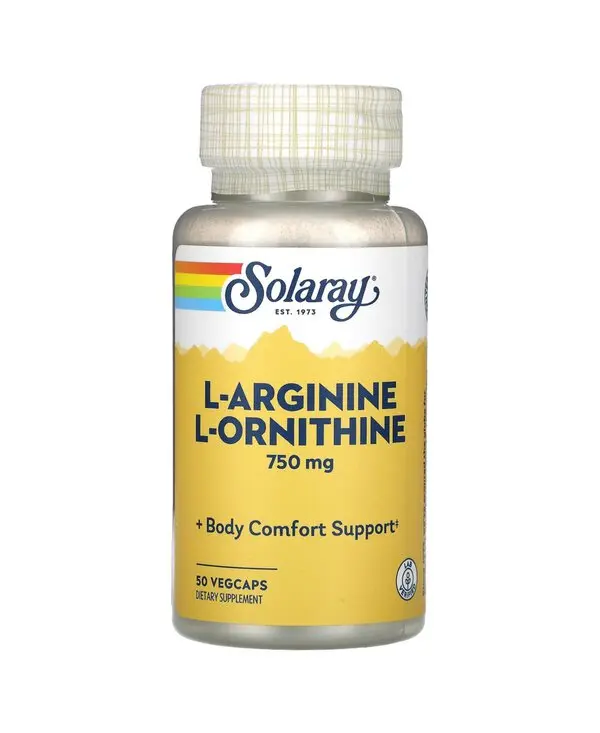 SOLARAY L-arginine L-ornithine 750 Mg - No Color