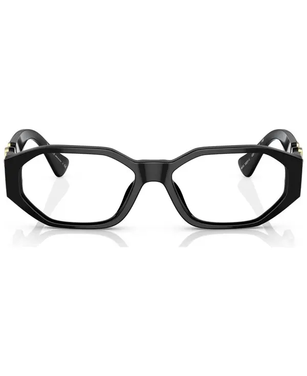Versace Irregular Acetate Eyeglasses - Black