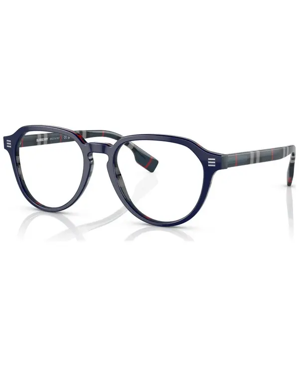 Burberry Phantos Eyeglasses - Top Blue On Navy Check