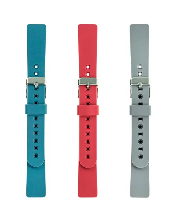 WITHIT Smooth Silicone Fitbit Inspire Band 3-pack - Blue,coral,gray