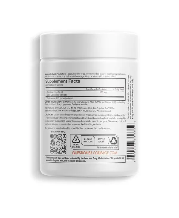 CODEAGE Liposomal L-carnitine+ Supplement - White