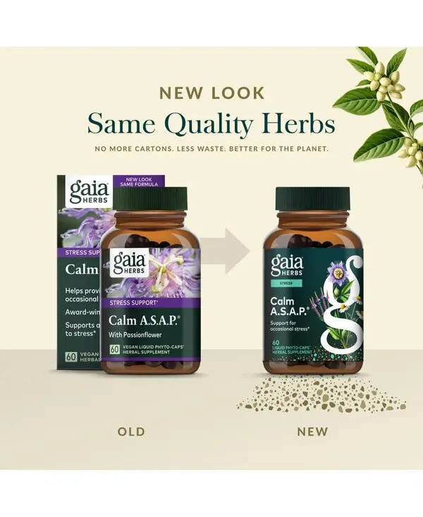 GAIA HERBS Calm A.s.a.p. Stress Support Supplement