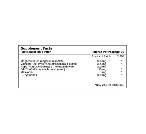 PATCHAID Sleep Aid Topical Vitamin Patch