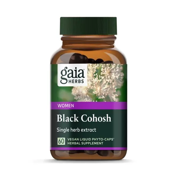 GAIA HERBS Black Cohosh Menopause Support Supplement To Help Maintain Hormone Balance And Health For With Organic Black Cohosh - No Color
