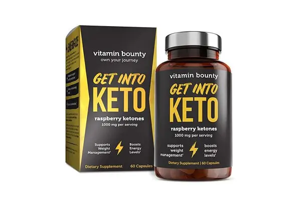 VITAMIN BOUNTY Get Into Keto Raspberry Ketone Veggie Capsules