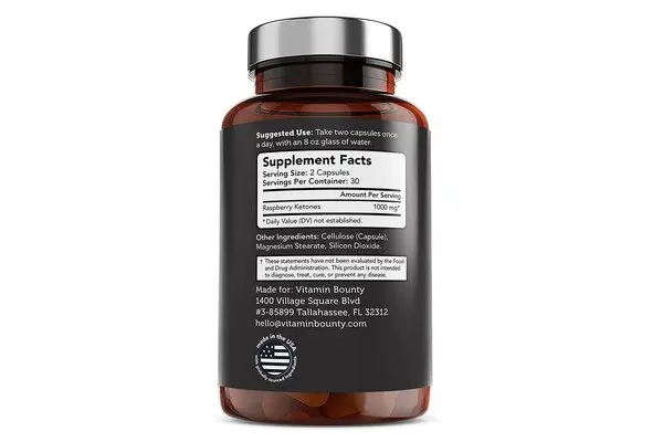VITAMIN BOUNTY Get Into Keto Raspberry Ketone Veggie Capsules