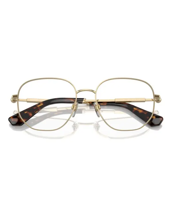 Burberry Full Rim Eyeglasses - Light Gold